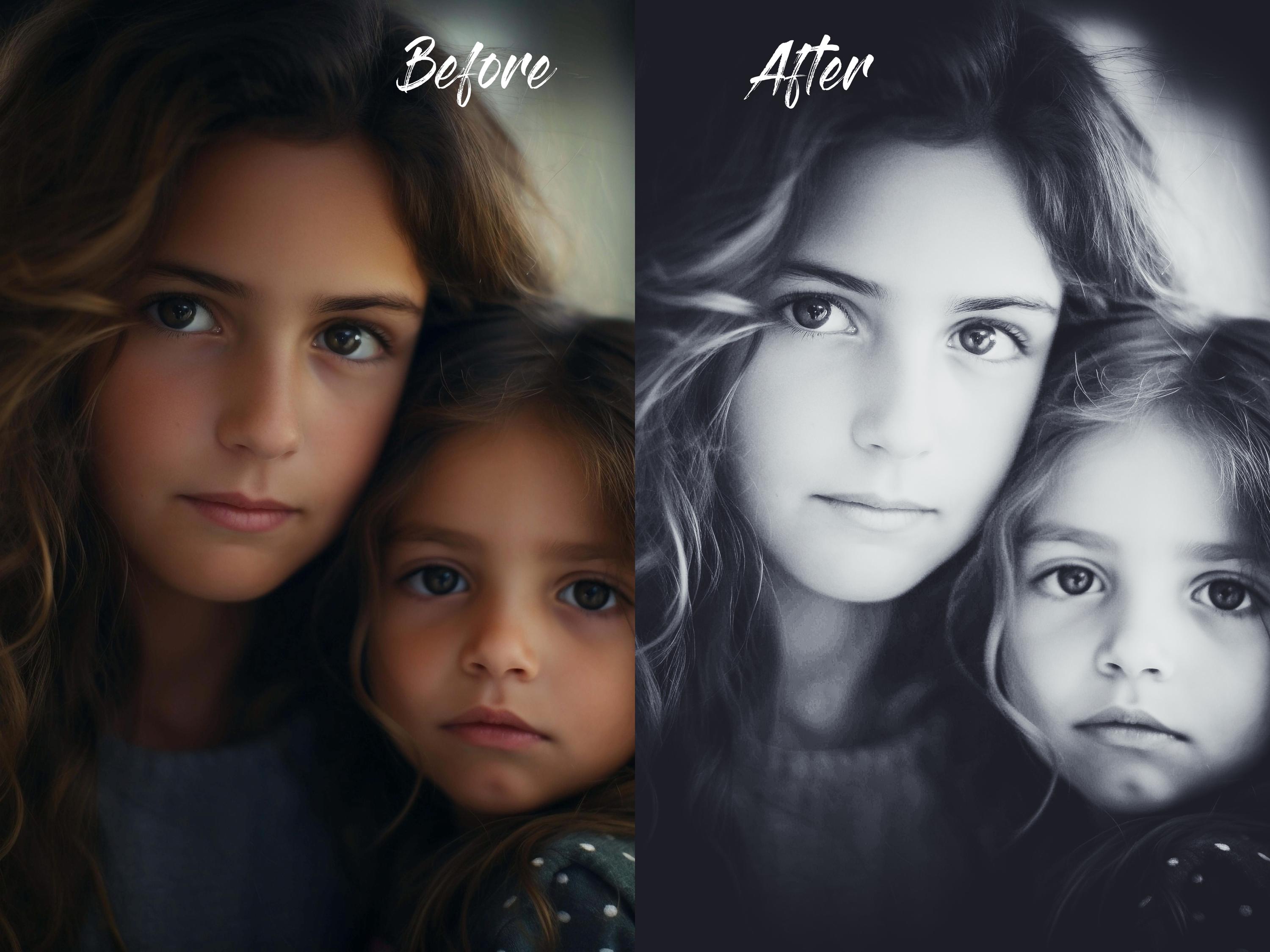 35 Black & White Portraits Presets for Desktop and Mobile Lightroom ...