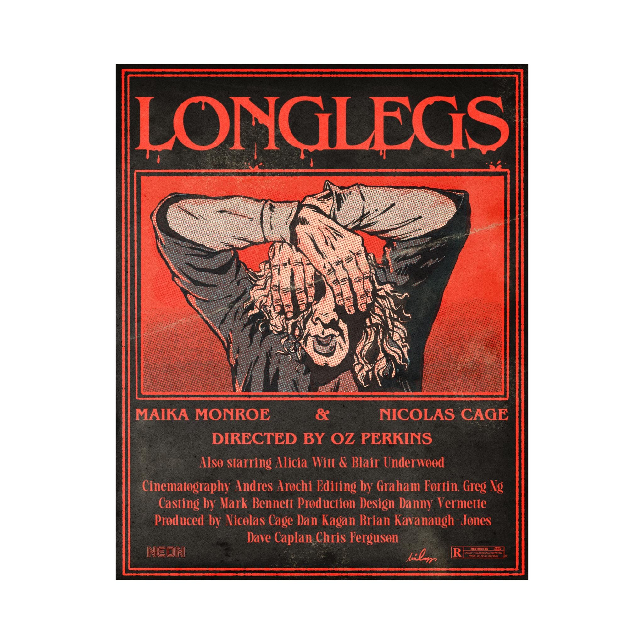 Longlegs Vintage Style Movie Poster - Etsy