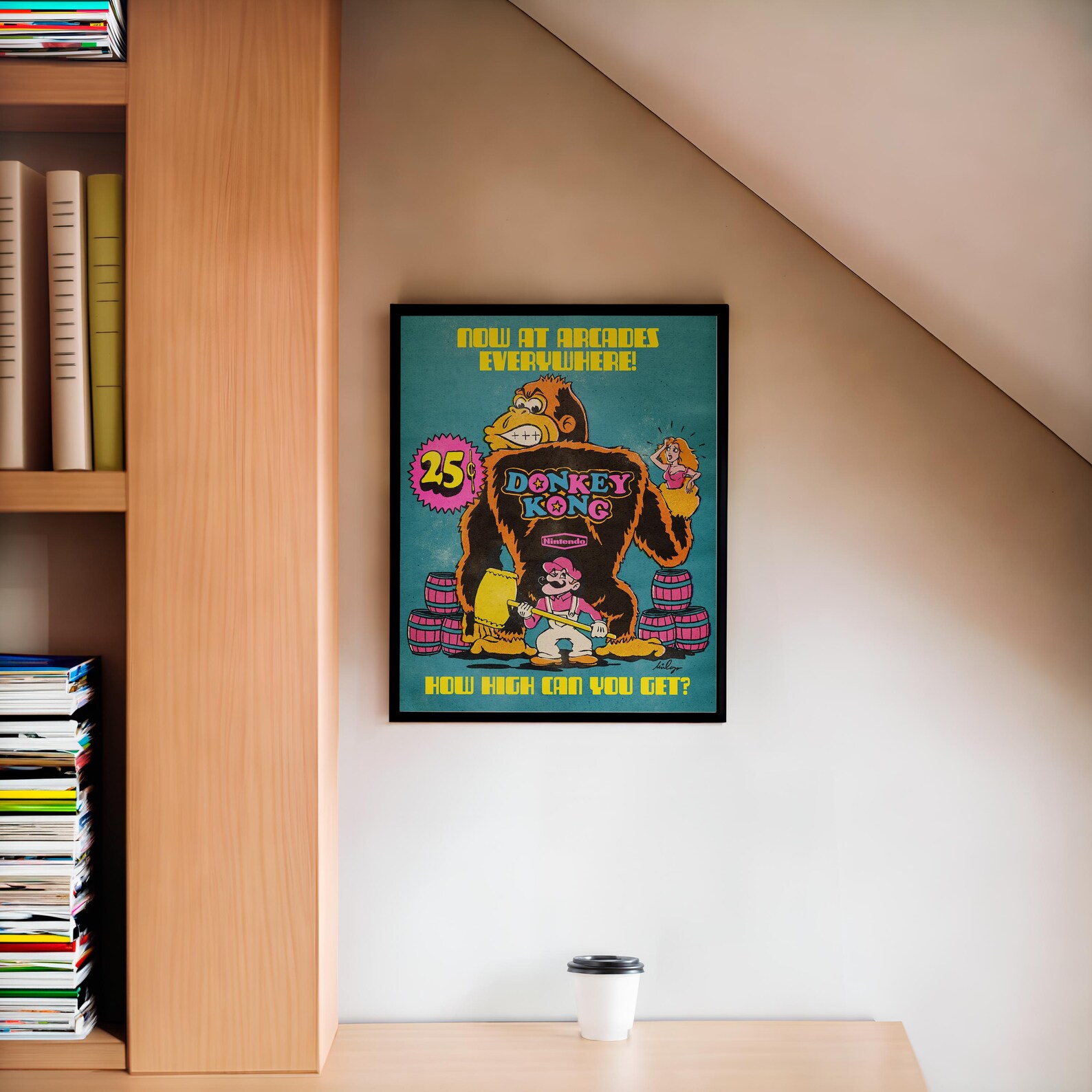 Donkey Kong Vintage Nintendo Arcade Machine Poster - Etsy