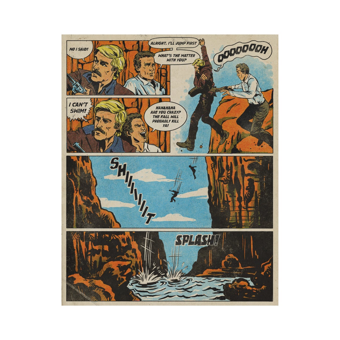 Butch Cassidy and the Sundance Kid Comic Print - Etsy