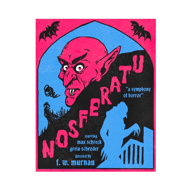 Nosferatu Neon Movie Poster - Etsy