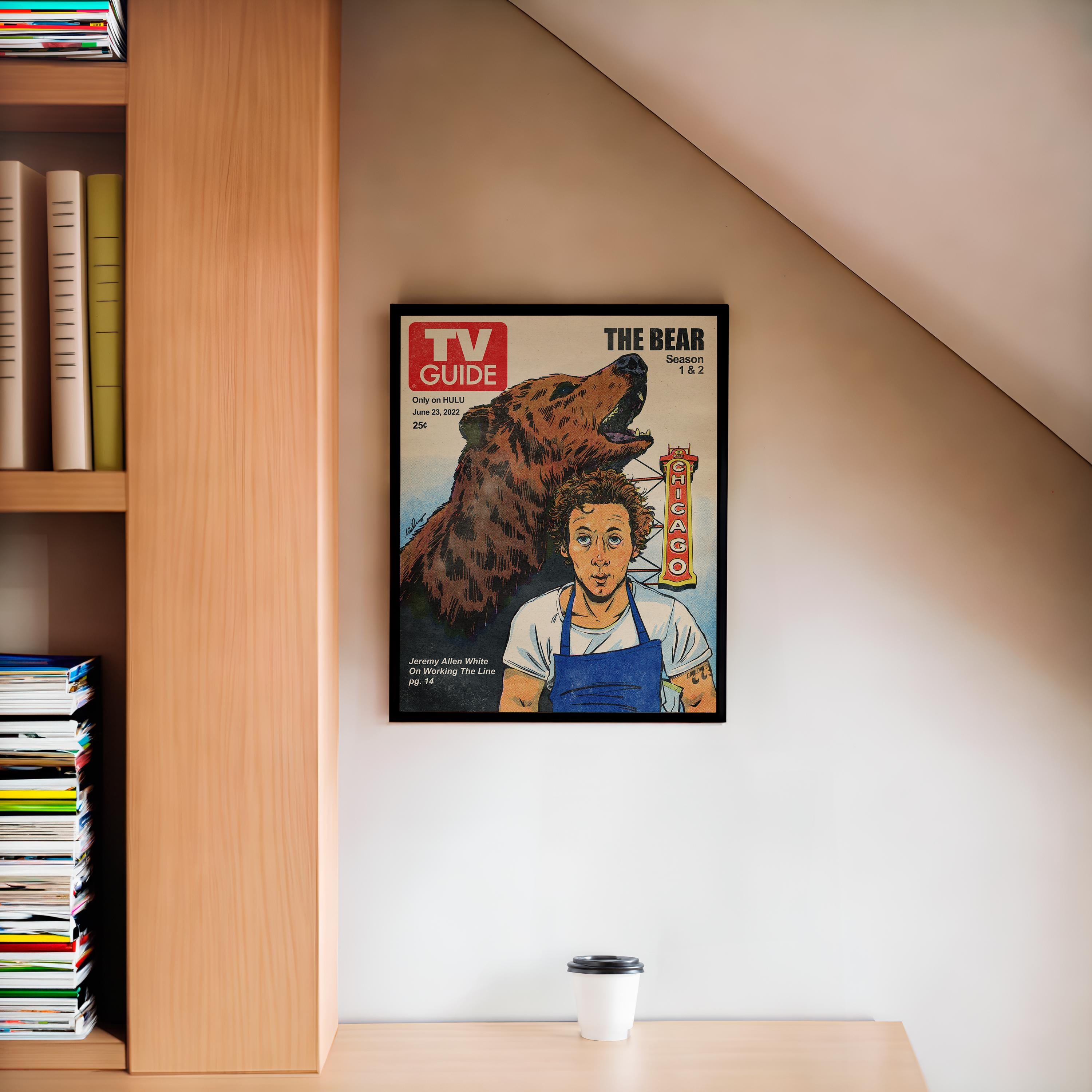 The Bear Vintage TV Guide Poster - Etsy