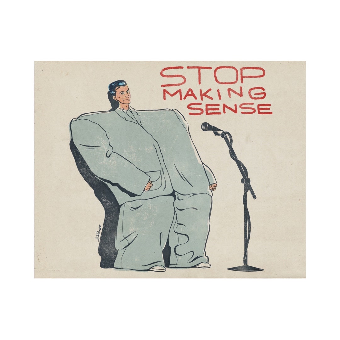 Stop Making Sense, Talking Heads, Concert Movie Poster - Etsy