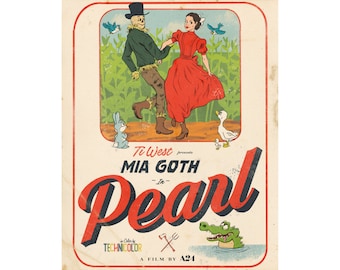 Pearl Movie Poster, Horror Movie, Mia Goth - Etsy