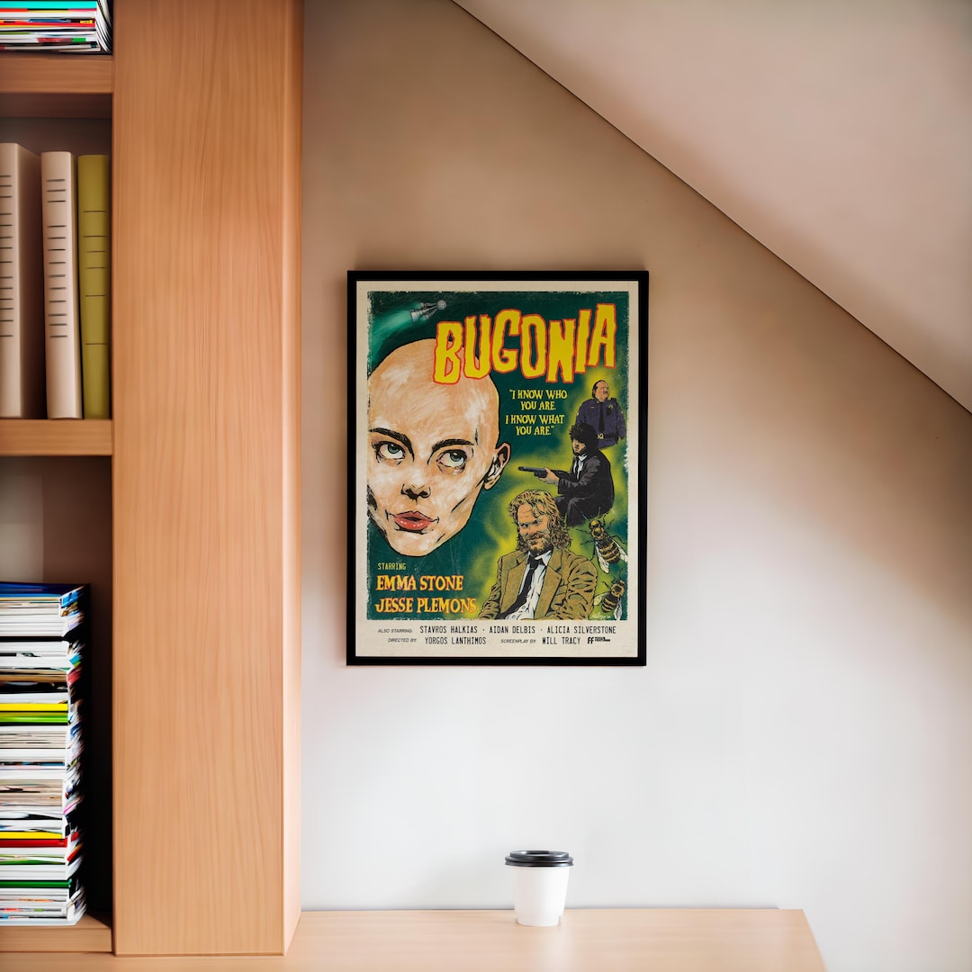 Bugonia Vintage Style Movie Poster, Yorgos Lanthimos, Emma Stone, Jesse ...