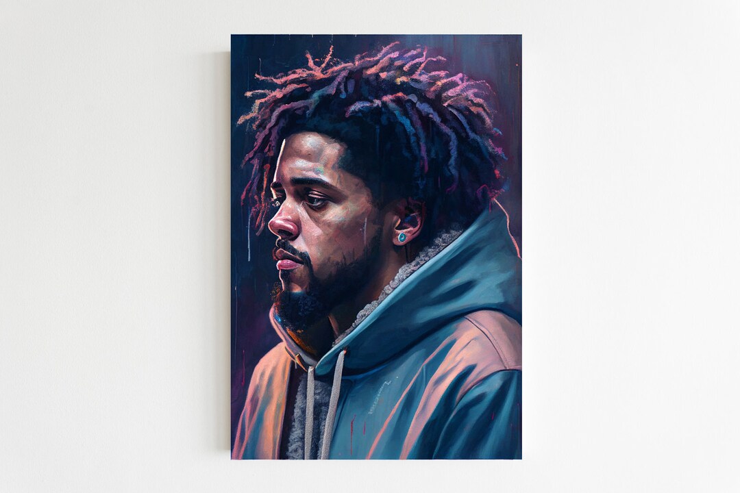 J. Cole - Printable AI Art - Home Decor as Digital Download - Etsy