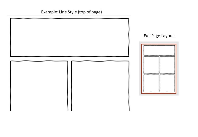 Comic Book Template Frame (hand Drawn Frames-style) 3 - Etsy