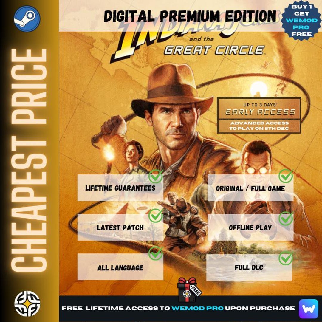 Indiana Jones and the Great Circle Digital Premium Edition FULL DLC PC ...