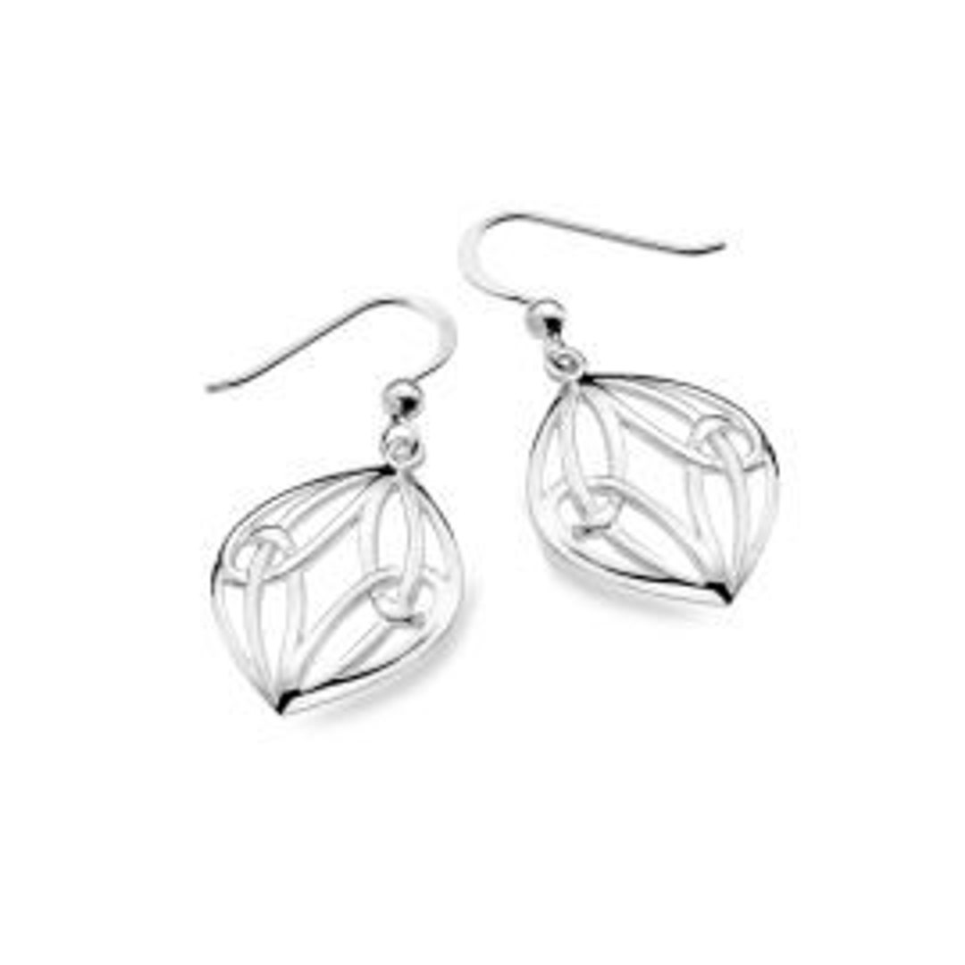 925 Sterling Silver Sea Gems 9182 Simple Elegant Celtic Pointed ...
