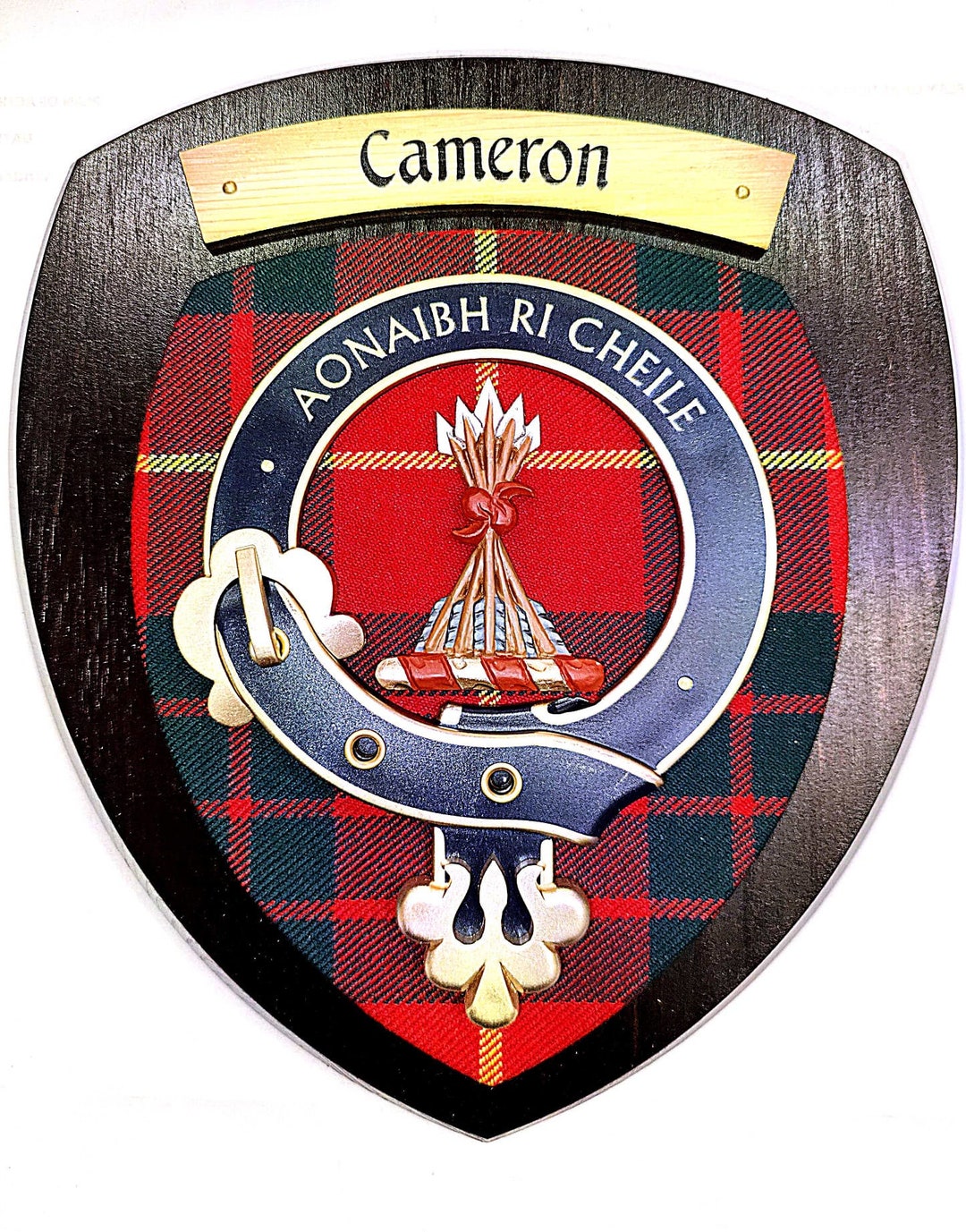 Scottish Clan Family Plaque Wooden Wall Art Tartan Plaque-fast Shipping ...
