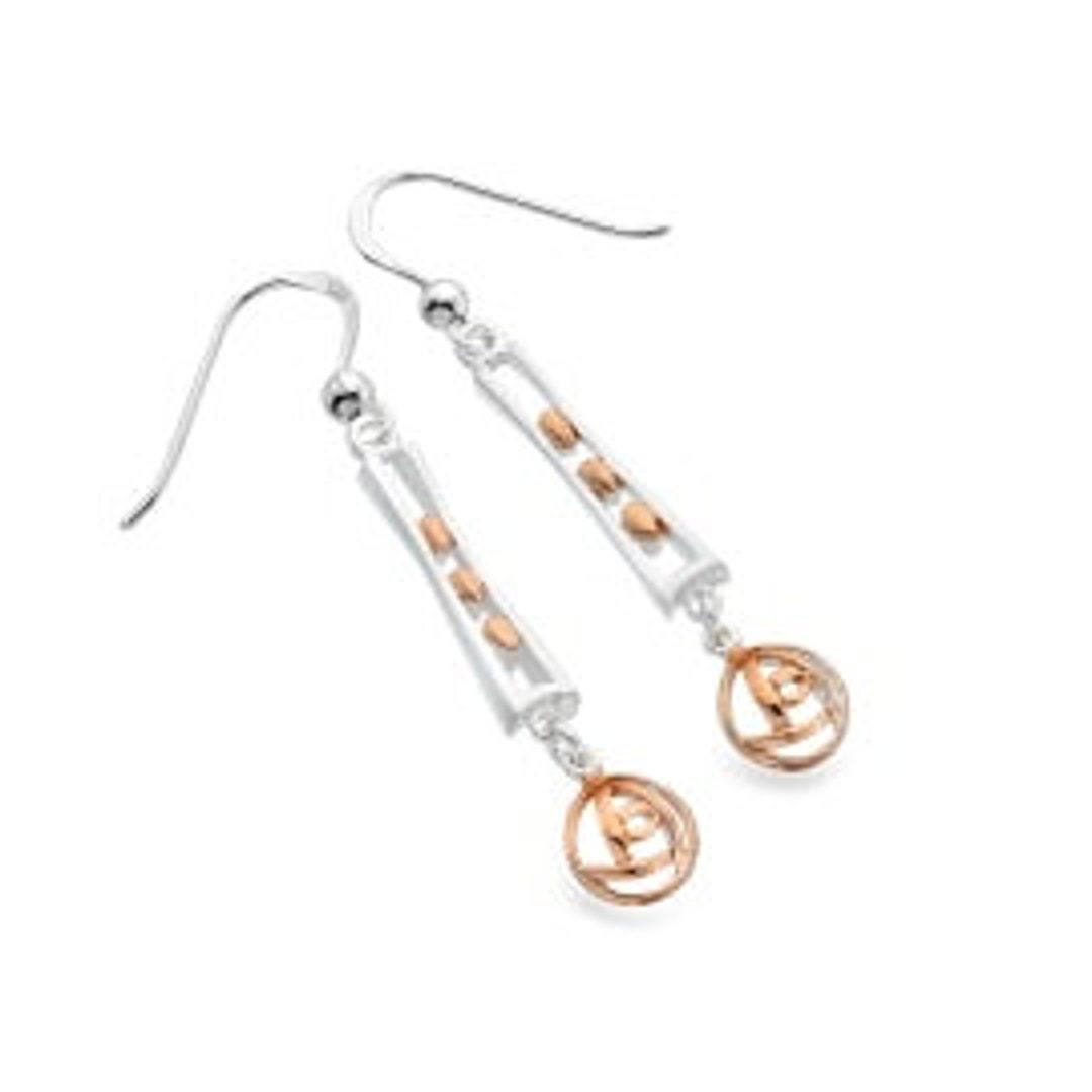 925 Sterling Silver Enamel Sea Gems Mackintosh Inspired Simple Elegant ...