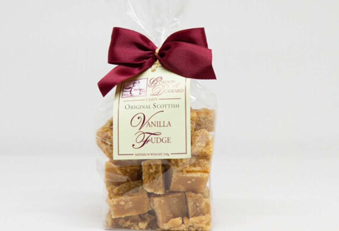 Hand Made VANILLA Flavour Fudge in Ribbon Gift Bag 250g Made in ...