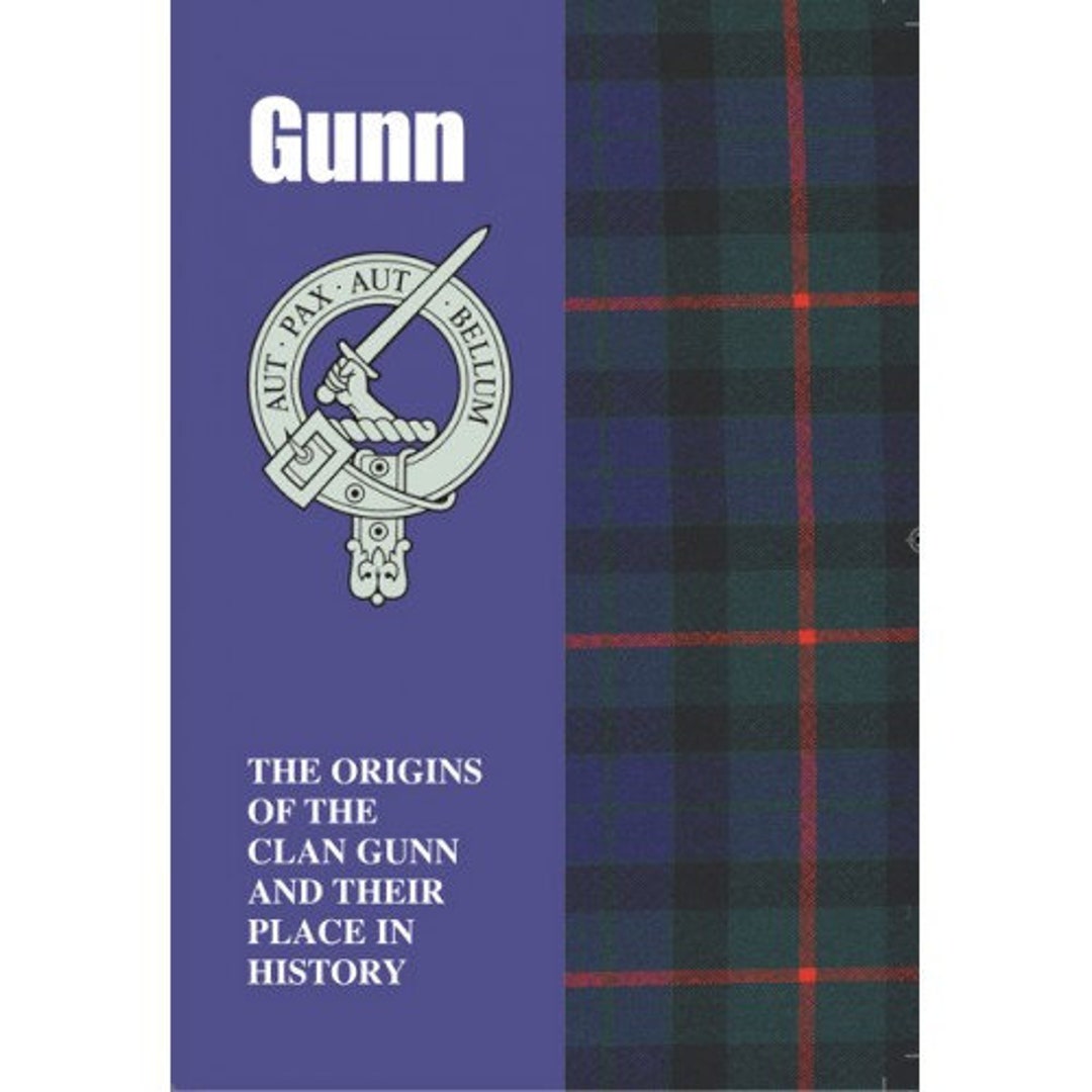 Scottish Clan Crest Tartan Information History Fact Book Gunn Clan Book Lang Syne Publisher Etsy