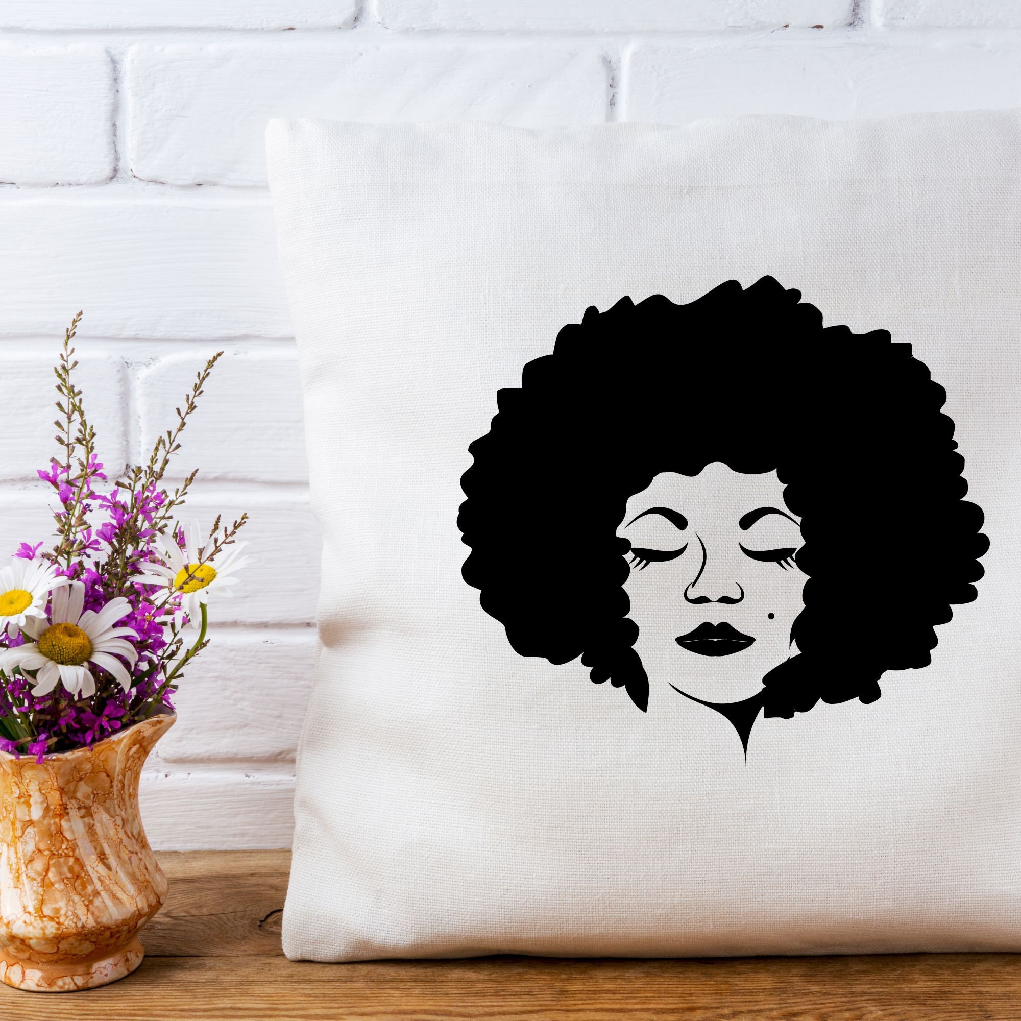 Afro Woman Svg Afro Girl Svg Afro Queen Svg Afro Lady Svg Etsy