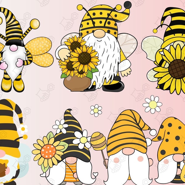 Gnome Bee Svg - Etsy