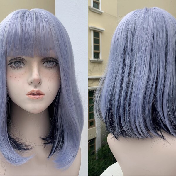Short Gray Wig - Etsy