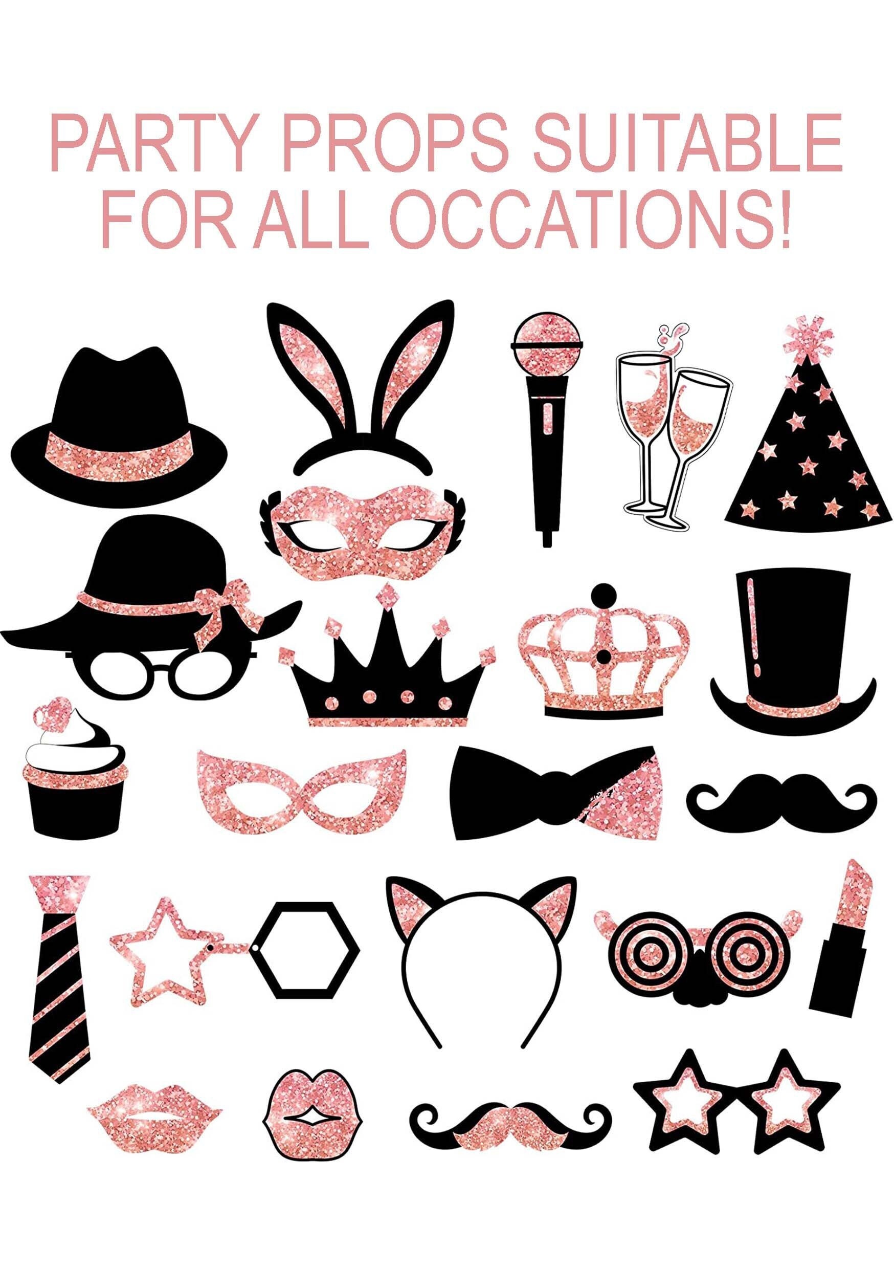Party Photo Booth Birthday, Wedding, Work, Christmas Props Party ...