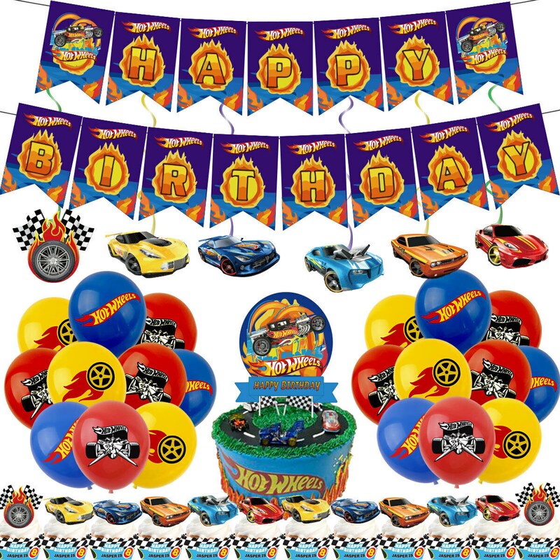 Hot Wheels Party Decoration - Etsy