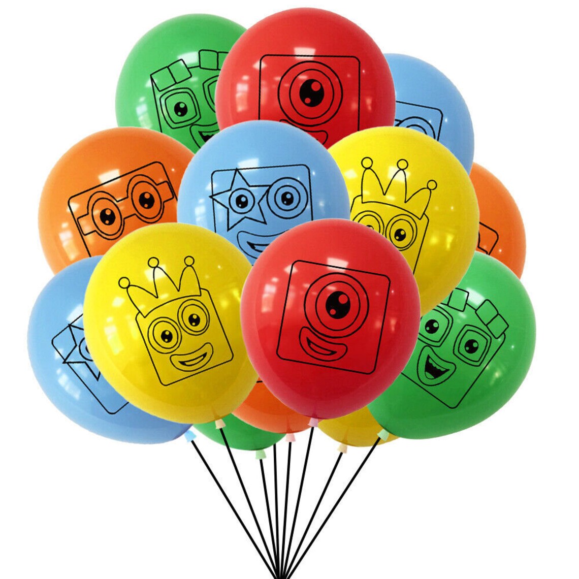 Numberblocks Birthday Party Supplies Banner Balloons Toppers Party Set ...