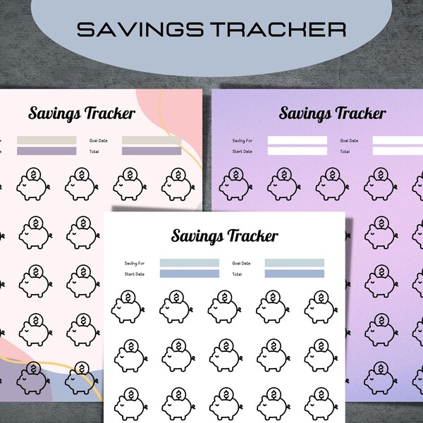 Saving Charts Free Printable - Etsy