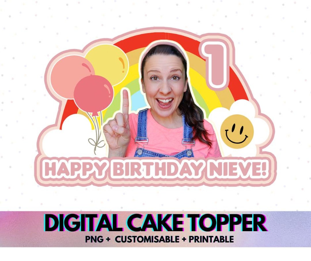 Digital Customised Miss Rachel Cake Topper Customisable Girl / Boy - Etsy