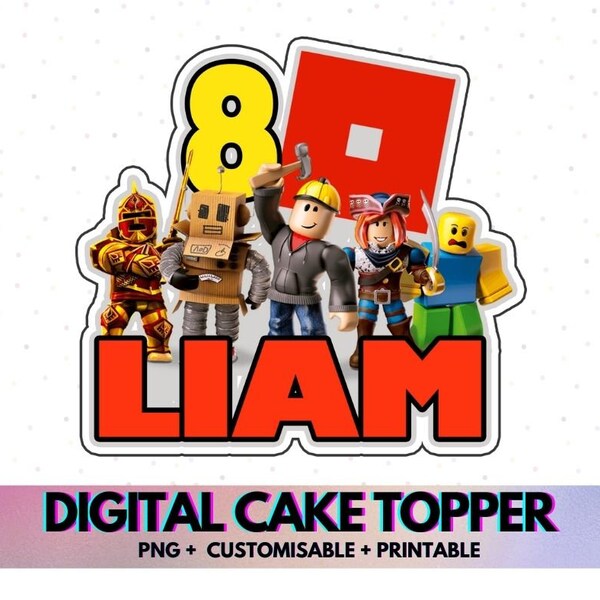 Roblox Cake Topper - Etsy