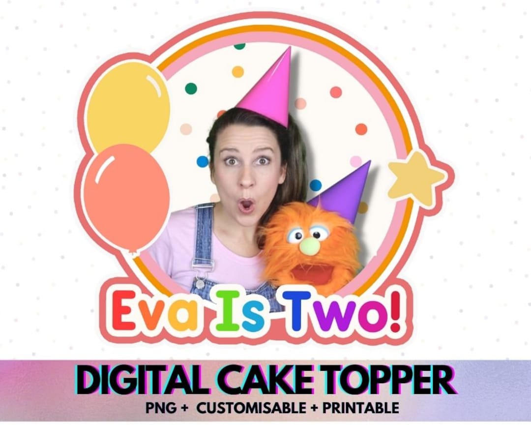 Digital Customised Miss Rachel Cake Topper Customisable Etsy