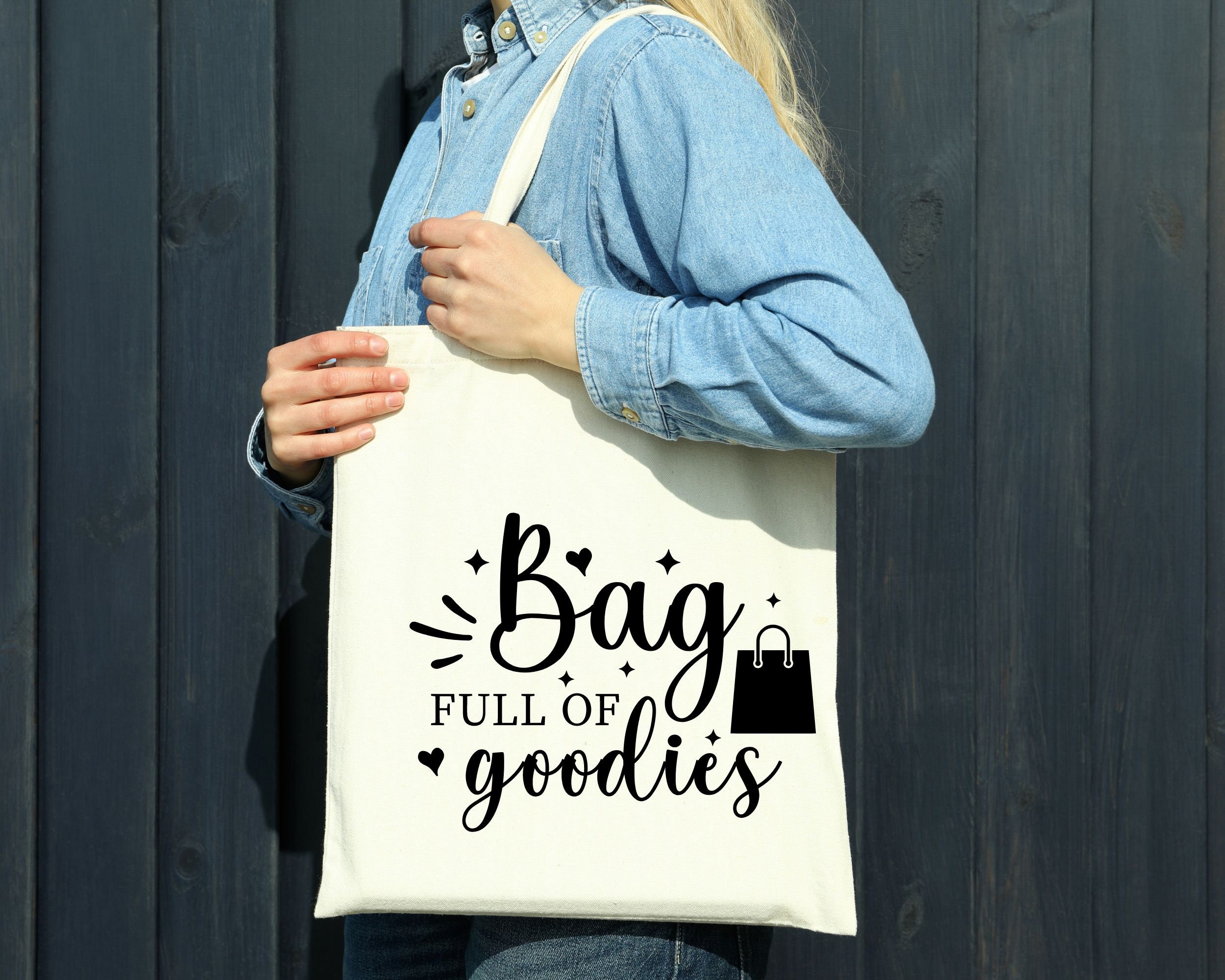 Tote Bag Quotes SVG Bundle – 25 Designs, Funny Sayings (digital ...