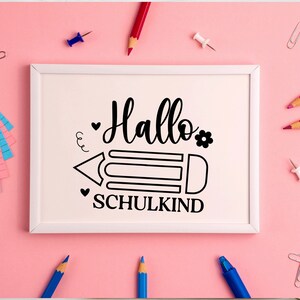 Plotterdatei Schulkind Svg, Einschulung Svg, Schulstart Svg, Schulanfang Sprüche Svg ...