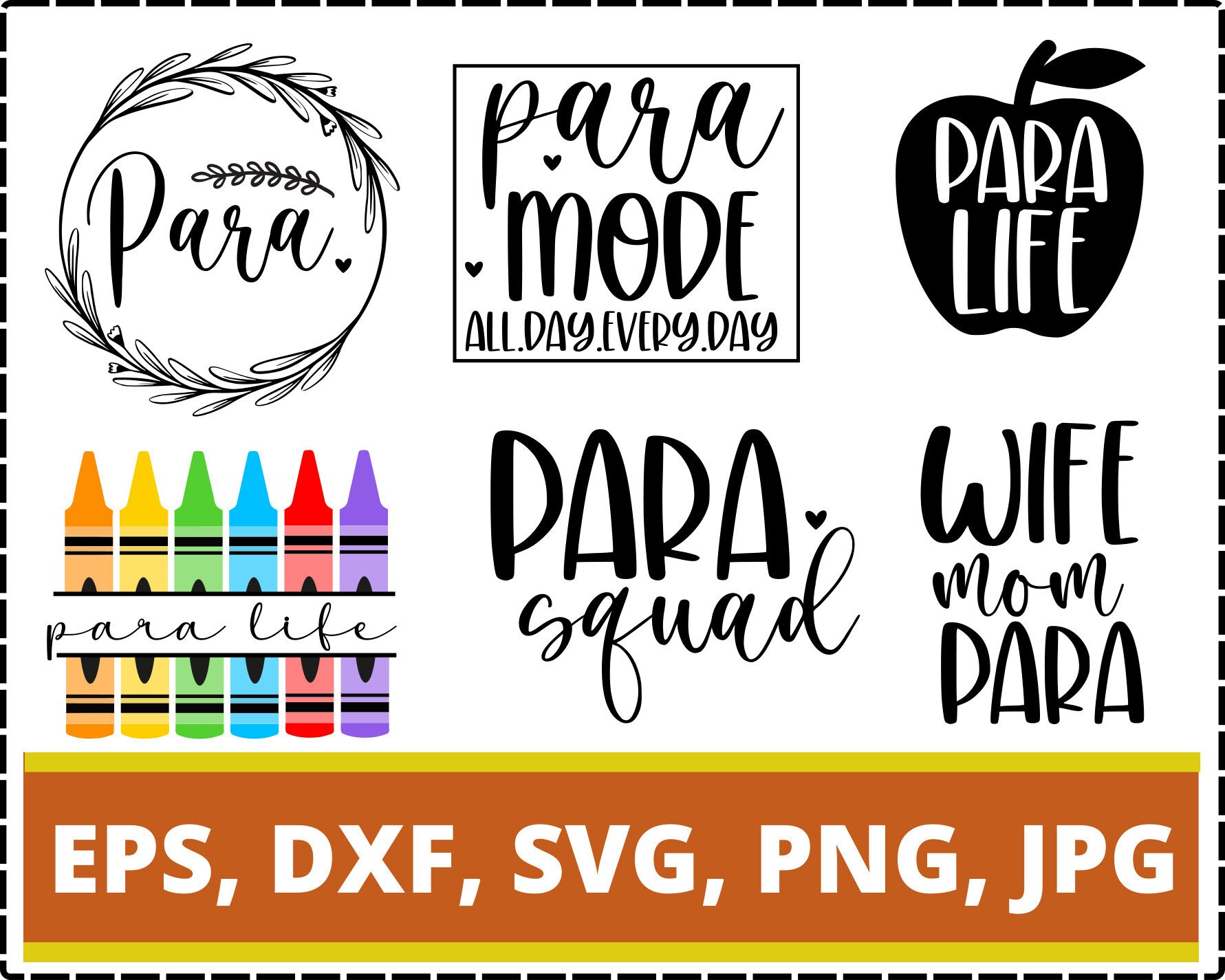 Para SVG Bundle | Paraprofessional SVG | Teacher Assistant Svg | School ...
