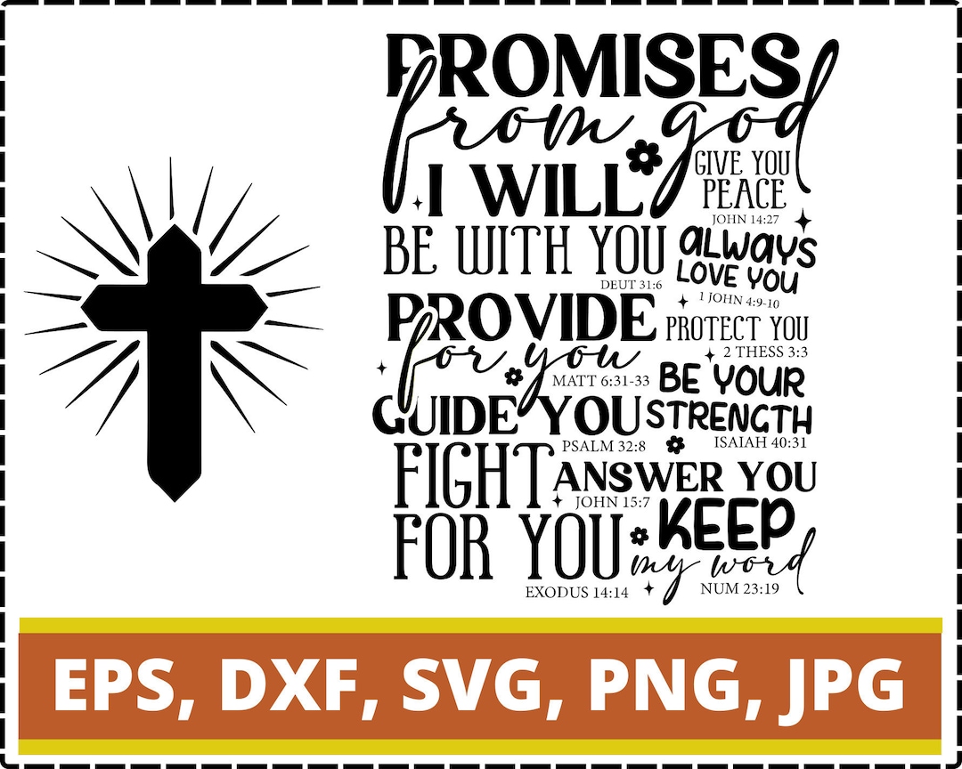 Promises From God Png Sublimation Design Download, Christian Png ...