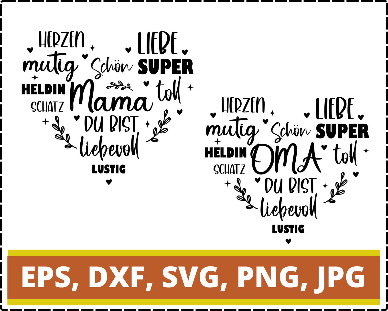 Plotterdatei Herz,plotterdatei Muttertag, Plotterdatei Mama , Mama Herz ...