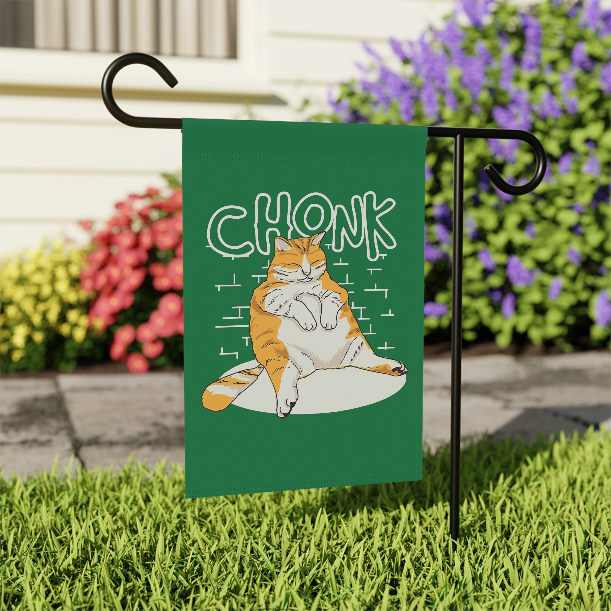 Fat Cat Chonk Garden & House Banner - Etsy