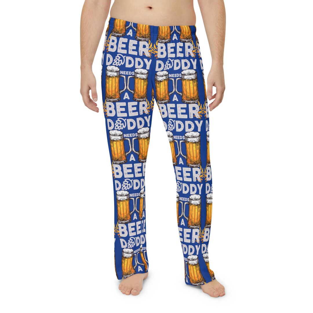 Vintage Daddy Needs a Beer Men's Pajama Pants (AOP) - Etsy