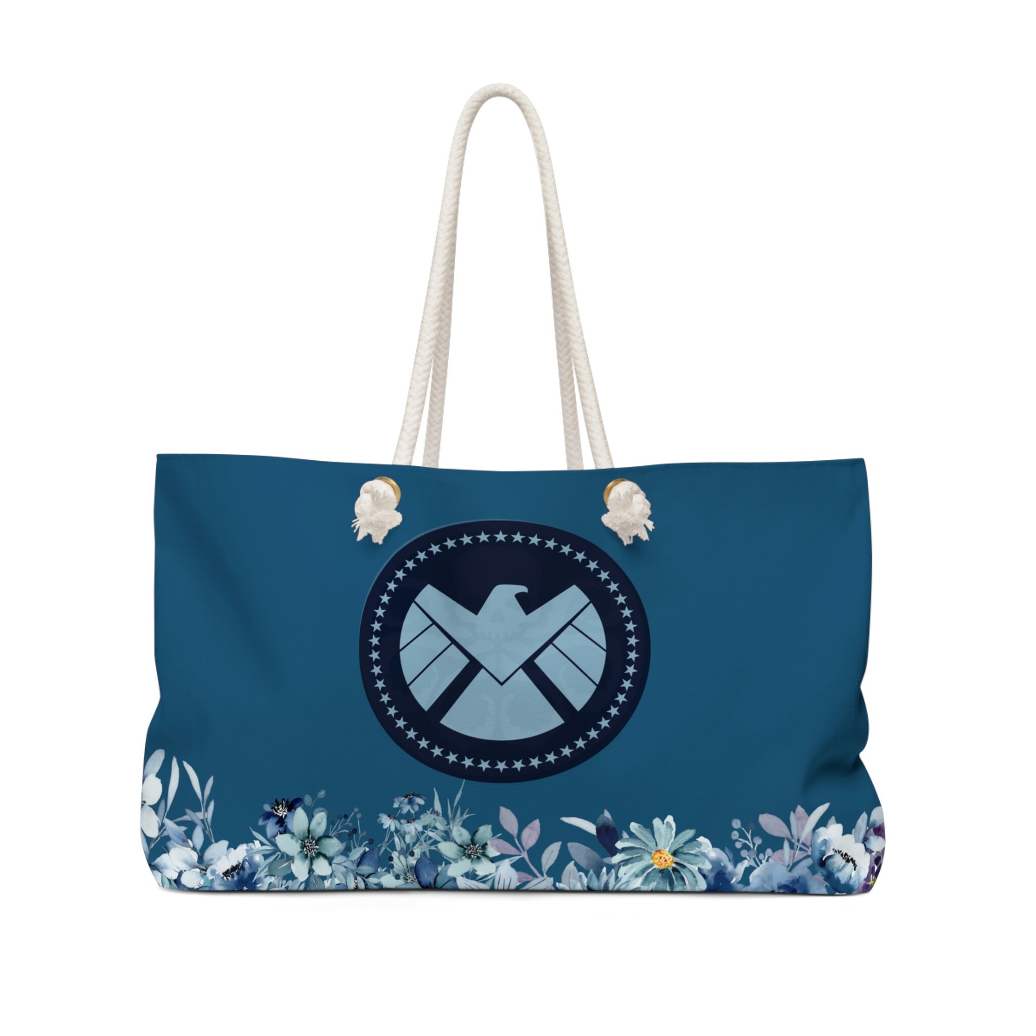 Captain America Bag, Hail Hydra , Blue Weekender Bag, Disney Bag