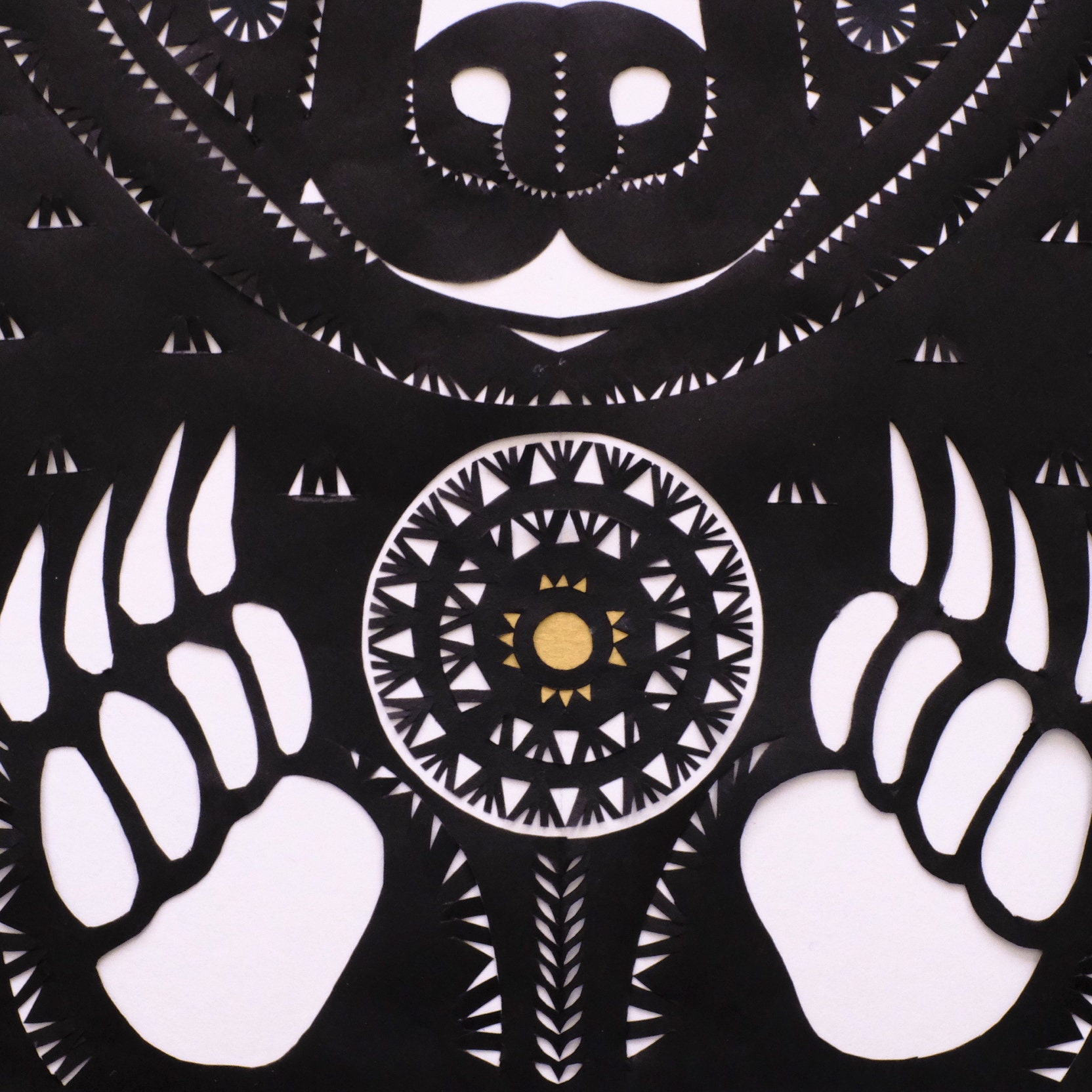 Papercutting Artwork, Papercutting Bear, Artist Bear, We Ara Wildlife ...