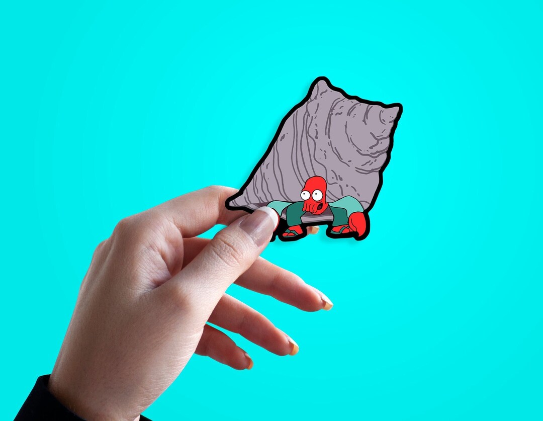 Futurama Homeowner Zoidberg Glossy Vinyl Die-cut Sticker - Etsy