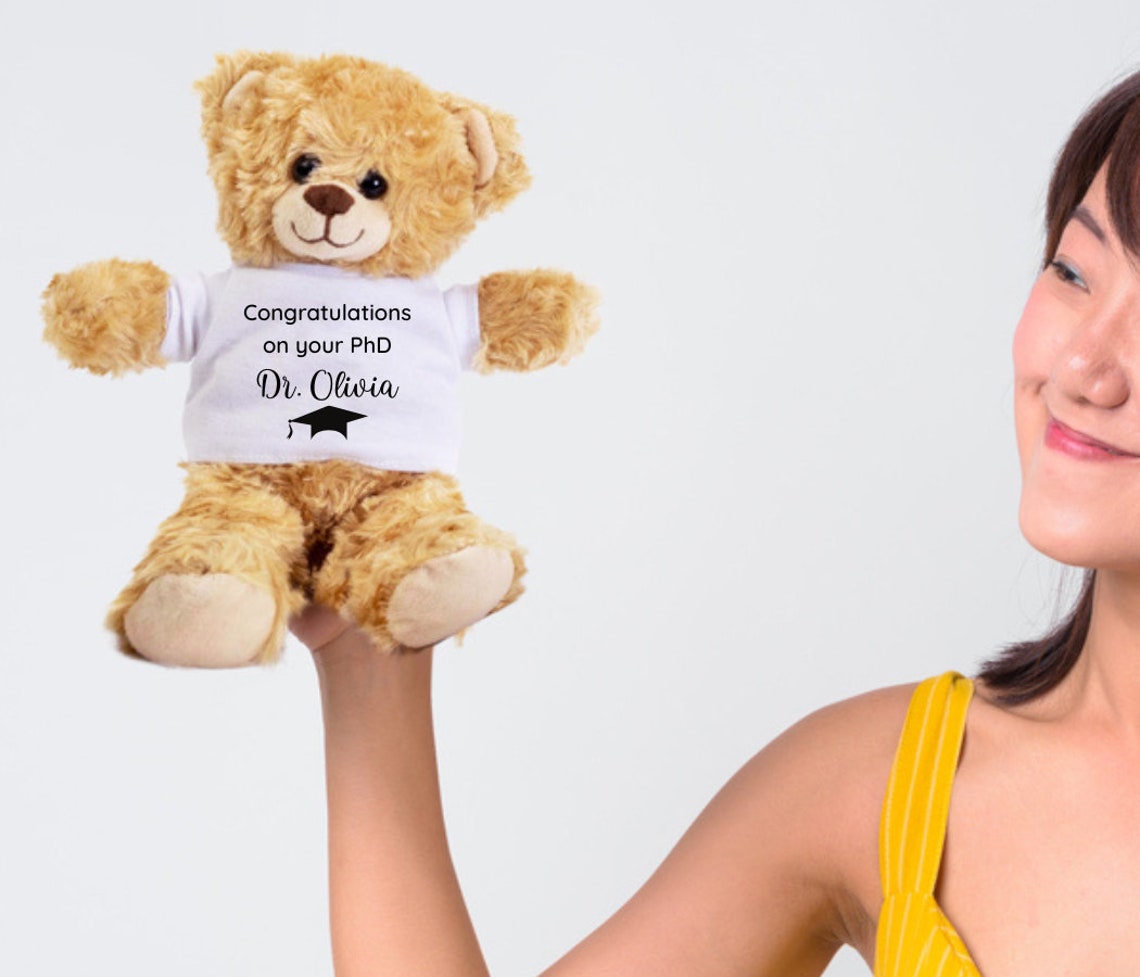 Personalized Phd Gift Teddy Bear College Grad Gift Graduation Gift ...