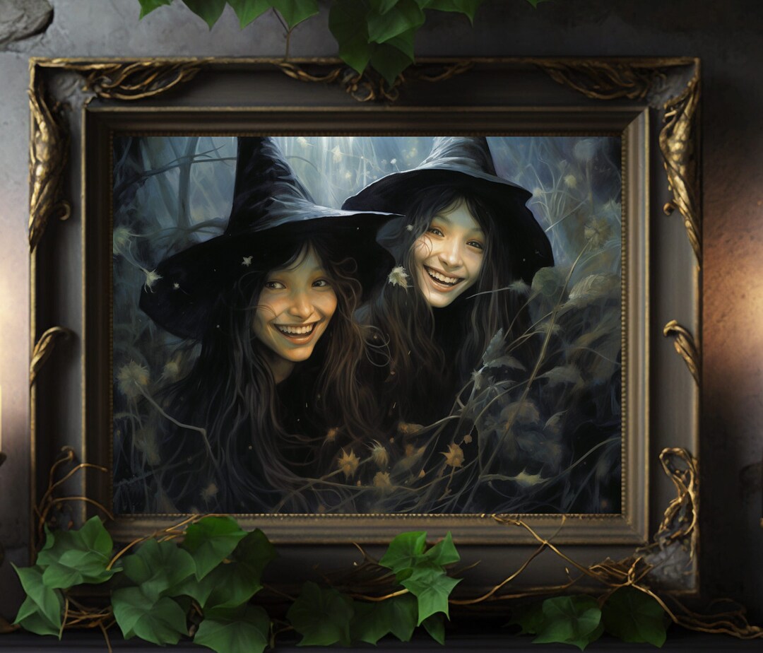 Halloween Witch Fun Printable Wall Art. Happy Witches Celebration of ...