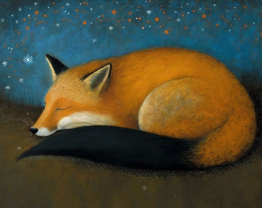 Fox Illustration Cottagecore Wall Art Printable Naturecore Décor ...