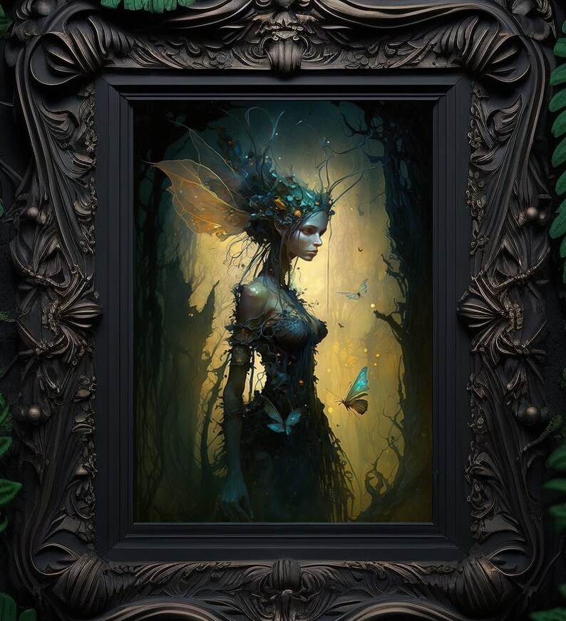 Wild Fairy Printable Fairycore Wall Art Cottagecore Fairy Gifts Magical ...