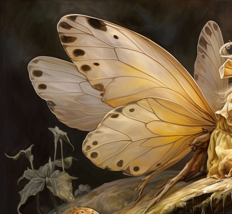 Fairy Printable Wall Art Vintage Style Fairycore Cottagecore - Etsy