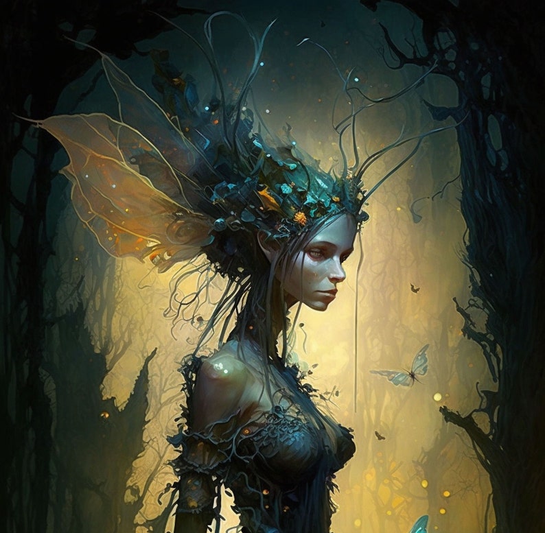 Wild Fairy Printable Fairycore Wall Art Cottagecore Fairy Gifts Magical ...