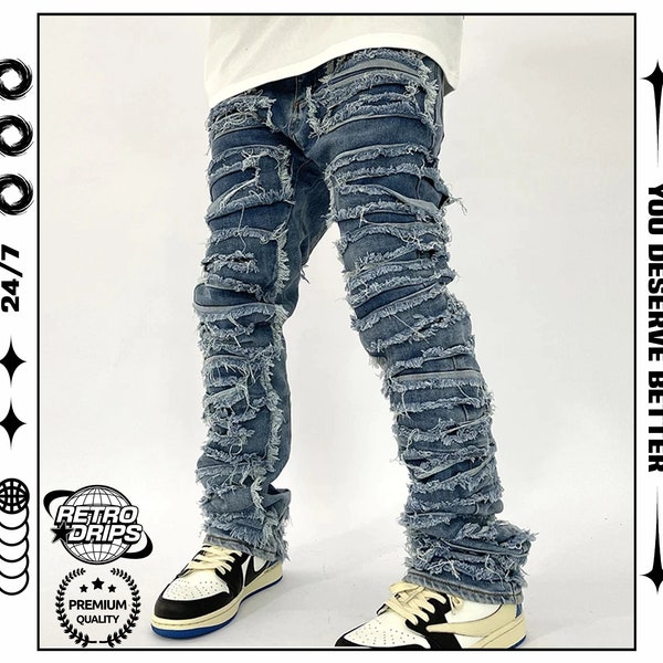 Jeans Stack Pants - Etsy
