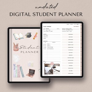 Digital Student Planner, Goodnotes Academic Planner, College Planner ...