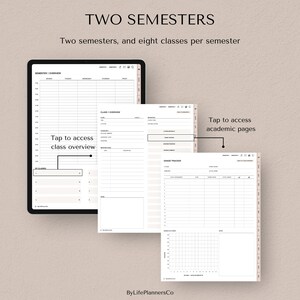 Digital Student Planner, Goodnotes Academic Planner, College Planner ...