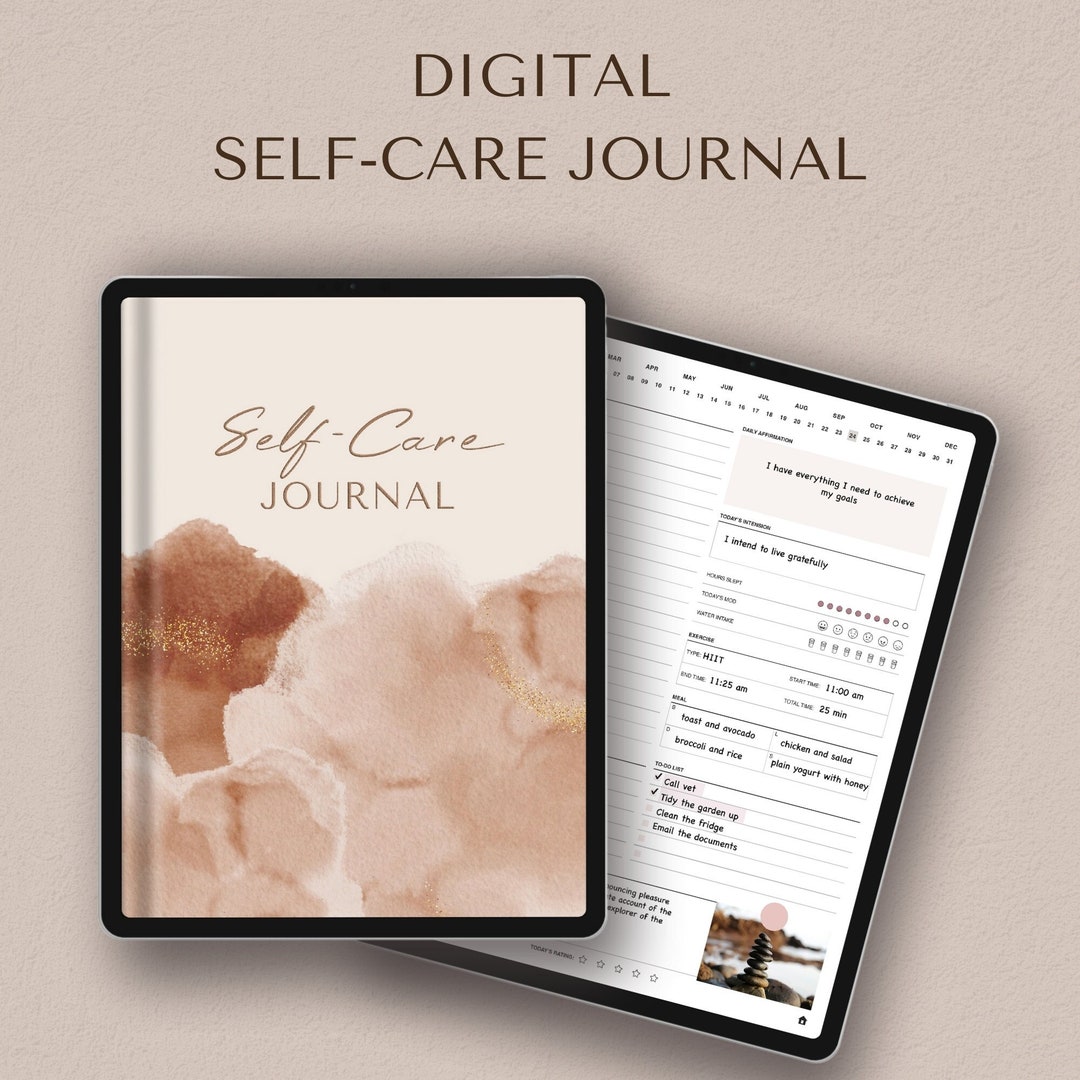 Self Care Journal, Digital Self-care Planner, Wellness Journal, Digital ...