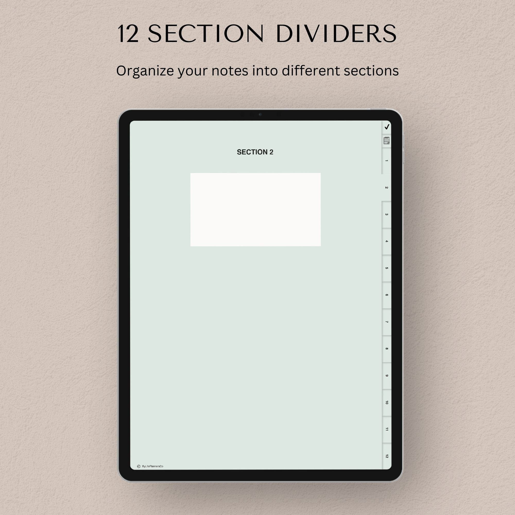 Hyperlinked Digital Notebook, 12 Tabs, 35 Page Templates (PDF) - Etsy