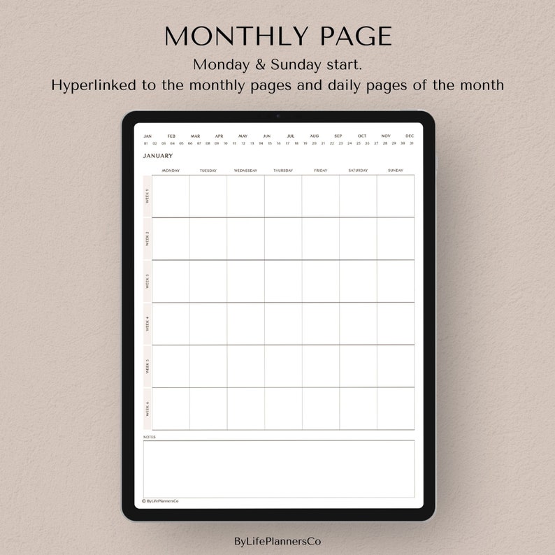 Daily Digital Planner, Goodnotes Daily Journal, Daily Notebook for iPad ...
