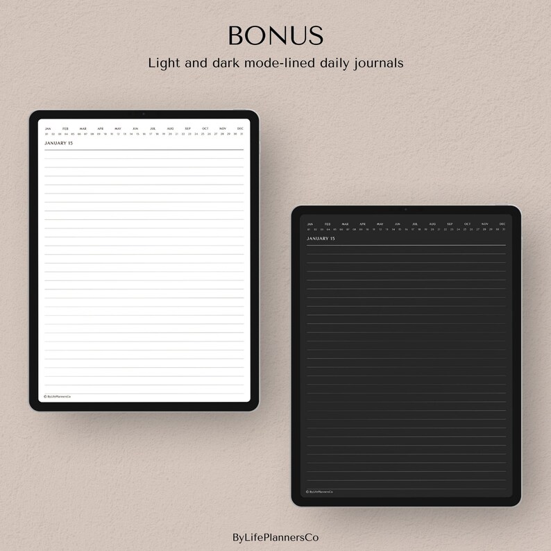 Daily Digital Planner, Goodnotes Daily Journal, Daily Notebook for iPad ...